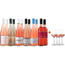 Wirwinzer Select Gro&szlig;es Ros&eacute;-Paket mit gratis Gl&auml;ser - Verschiedene Regionen &ndash; Probierpaket Diverse