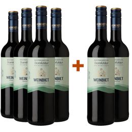 Weinbiet Manufaktur 4+2 Paket vom Buntsandstein Dornfelder 2024 Halbtrocken - Pfalz &ndash; Probierpaket Qualit&auml;tswein