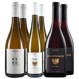 Weingut Zimmerle Besondere Momente Paket BIO Trocken - W&uuml;rttemberg &ndash; Probierpaket Qualit&auml;tswein