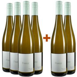 Weingut Franz 4+2 Paket Glanzst&uuml;ck Riesling 2025 - Rheinhessen &ndash; Probierpaket Qualit&auml;tswein