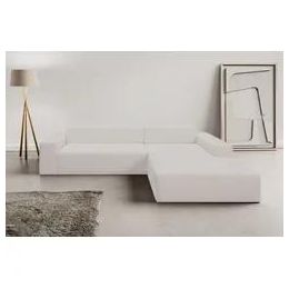 Ecksofa WERK2 "Zeus-XL, B/T: 311/210 cm, Mega-Sofa mit gro&szlig;er Sitztiefe, modern", beige (natur), B:311cm H:70cm T:210cm, 100% Polyester, Sofas, Ecksofa, Curvy Trend Garnitur mit urbaner Optik, bequem, Big-Sofa, L-Form