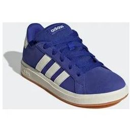 Sneaker Adidas SPORTSWEAR "GRAND COURT 00S", M&auml;dchen, Gr. 40, blau (semi lucid blau, sanftes wei&szlig;, gum10), Leder, Synthetik, Schuhe Sneaker, Design auf den Spuren des Adidas Superstar, f&uuml;r Kinder & Jugendliche