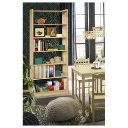 M&ouml;bilia B&uuml;cherregal M&Ouml;BILIA, beige (natur), B:80cm H:200cm T:30cm, Massivholz, Regale, B&uuml;cherregal, gefertigt aus massivem Kiefernholz