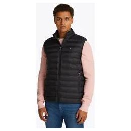 Steppweste Tommy Hilfiger "CORE PACKABLE RECYCLED VEST", Herren, Gr. M, schwarz, Web, Obermaterial: 100% Nylon, Westen Steppweste