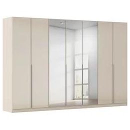 Dreht&uuml;renschrank OTTO HOME "Kleiderschrank Kleiderschr&auml;nke Schrank Garderobe AGORDO mit Glasfront", beige (beige, glas beige (champagner)), B:315cm H:210cm T:54cm, Holzwerkstoff, Schr&auml;nke, Dreht&uuml;renschrank, durchdachte Innenausstattung, in 8 Breiten und 2 H&ouml;hen MADE IN GERMANY