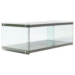 TV-Schrank Kayoom "TV-Tisch Elementary, eckige Form, viel Ablagefl&auml;che", grau, B:120cm H:45cm T:60cm, Schr&auml;nke, TV-Tisch, geh&auml;rtetes Glas, pflegeleicht