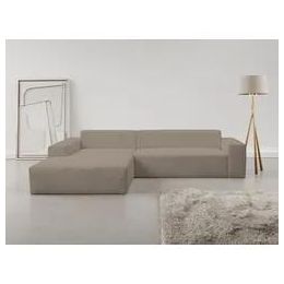 Ecksofa WERK2 "Zeus-XL, B/T: 311/210 cm, Mega-Sofa mit gro&szlig;er Sitztiefe, modern", beige (greige), B:311cm H:70cm T:210cm, 90% Polyester, 10% Nylon, Sofas, Ecksofa, Curvy Trend Garnitur mit urbaner Optik, bequem, Big-Sofa, L-Form