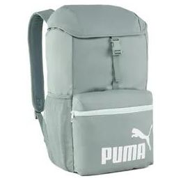 Rucksack Puma "PHASE HOODED BACKPACK", gr&uuml;n (gr&uuml;n moon), Rucks&auml;cke, Damen, Netz, Polyester, unifarben, Rucksack, mit Klappe, mit mehreren Taschen, Hauptfach mit Schnallenverschluss