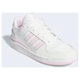 Sneaker Adidas ORIGINALS "FORUM LOW CL", Damen, Gr. 36, wei&szlig; (cloud wei&szlig;, clear pink, cloud wei&szlig;), Baumwolle, Synthetik, Schuhe Sneaker