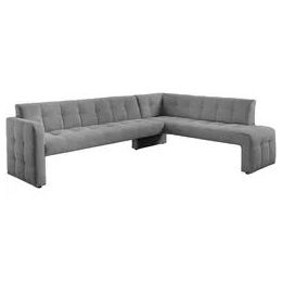 Essbank exxpo - SOFA FASHION "Barista, bequem und elegant, hohe Bodenfreiheit", grau, B:265cm H:83cm T:199cm, Sitzb&auml;nke, Essbank, Eckbank Barista bequem und elegant, hochwertige Detailverarbeitung