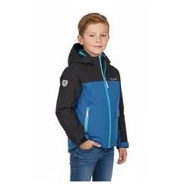 Regenjacke Trollkids "KIDS TELEMARK JACKET", Jungen, Gr. 164, schwarz (alpine blau, schwarz, pool blau), Obermaterial: 100% Polyester. Futter: 100% Polyester, Jacken Regenjacke, f&uuml;r sportliche Aktivit&auml;ten, wasserdicht, mit Mesh-Innenfutter