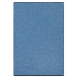 Teppich OTTO HOME "Blackburn", blau (hellblau), B:67cm H:4mm L:450cm, Kunstfaser, Teppiche, Teppich