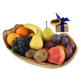 Obstschale OLIVENHOLZ-ERLEBEN, braun, B:13cm H:11cm T:21cm, Massivholz, Sch&uuml;sseln, Obstschale, Jede Schale ist ein Unikat mit einzigartiger und nat&uuml;rlicher Maserung