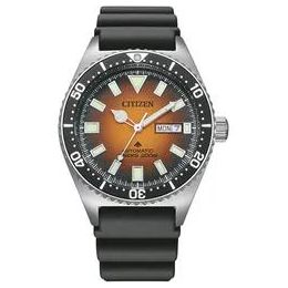 Automatikuhr Citizen "Promaster Mechanical Diver", schwarz (schwarz, orange), Armbanduhren, Damen, Automatikuhr, Armbanduhr, Herrenuhr, Damenuhr, Taucheruhr, bis 20 bar wasserdicht