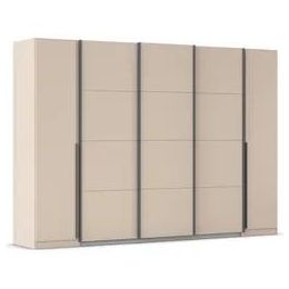 Schwebet&uuml;renschrank OTTO HOME "Dreh-/Schwebet&uuml;renschrank Kleiderschrank Familie, Agordo", beige (beige (champagner)), B:301cm H:210cm T:62cm, Holzwerkstoff, Schr&auml;nke, Schwebet&uuml;renschrank, B/H/T 301x210X62cm viele Farben verf&uuml;gbar TOPSELLER Made in GERMANY