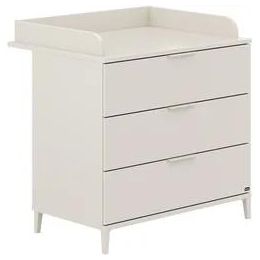 Wickelkommode YUNY BY PAIDI "SISTER LOU mit abnehmbarem Aufsatz und 3 Schubladen", beige (cashmere, beige), B:94,7cm H:87,9cm T:52,4cm, Holzwerkstoff, Wickelkommoden, Wickelkommode, Kommode in Beige, 95 cm Breite, gepr&uuml;fte Sicherheit, Soft-Close, Topseller