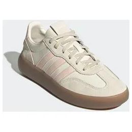 Sneaker Adidas SPORTSWEAR "BARREDA DECODE", Damen, Gr. 40, sanftes wei&szlig;, putty mauve, gum5, Leder, Schuhe Sneaker, inspiriert vom Design des Adidas Handball Spezial