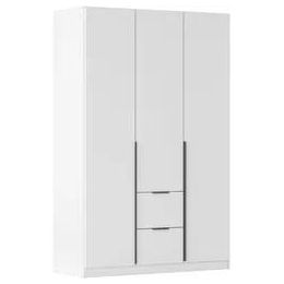 Dreht&uuml;renschrank OTTO HOME "Kleiderschrank Schrank Garderobe AGORDO mit Dekor- oder Hochglanzfront", wei&szlig; (alpinwei&szlig;), B:136cm H:210cm T:54cm, Holzwerkstoff, Schr&auml;nke, Dreht&uuml;renschrank, mit Au&szlig;enschubk&auml;sten, in 7 Breiten und 2 H&ouml;hen MADE IN GERMANY