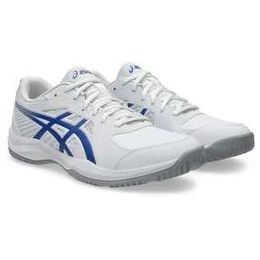 Tennisschuh asics "COURT SLIDE 4", Herren, Gr. 48, wei&szlig; (wei&szlig;, schwarz cobalt), Synthetik, Schuhe, Multicourt-Schuh, Allcourtschuh