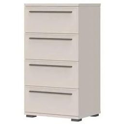 Kommode OTTO HOME "Opera Schubladenkommode, Schubladenm&ouml;bel, Kommode, 4 Schubladen", beige (cashmere), B:76cm H:97cm T:45cm, FSC-zertifizierter Holzwerkstoff, Sideboards, Kommode, UV lackiert, Soft Close Funktion, H&ouml;henverstellbare F&uuml;&szlig;e