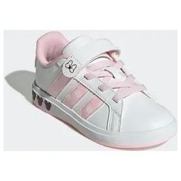 Sneaker Adidas SPORTSWEAR "Adidas DISNEY MINNIE MAUS GRAND COURT", M&auml;dchen, Gr. 38, wei&szlig; (cloud wei&szlig;, clear pink, chalk wei&szlig;), Synthetik, Schuhe Sneaker, f&uuml;r Kinder & Jugendliche