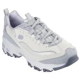 Sneaker Skechers "D'LITES", Damen, Gr. 43, beige (beige, grau), Lederimitat, Textil, Schuhe Sneaker, Plateausneaker, Chunky Sneaker, Freizeitschuh mit D&auml;mpfung