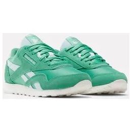 Sneaker Reebok CLASSIC "CLASSIC NYLON", Damen, Gr. 39, upgrade gr&uuml;n, upgrade gr&uuml;n, glass blau, Leder, Synthetik, Textil, Schuhe Sneaker