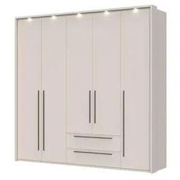 Dreht&uuml;renschrank OTTO HOME "Opera mit oder ohne Kranz inkl. LED-Bel.,B92,137,182 oder 227 cm", cashmere, B:232cm H:226cm T:60cm, FSC-zertifizierter Holzwerkstoff, MDF, Schr&auml;nke, Dreht&uuml;renschrank, UV lackiert, Soft Close Funktion, H&ouml;henverstellbare F&uuml;&szlig;e