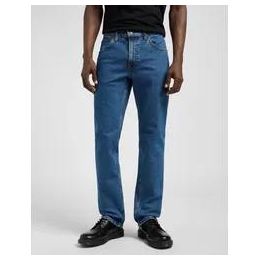 Straight-Jeans Lee "Brooklyn", Herren, Gr. 33, L&auml;nge 30, belmont, Denim/Jeans, Obermaterial: 99% Baumwolle, 1% Elasthan, normal lang, Jeans Straight-Jeans