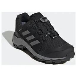 Wanderschuh Adidas TERREX "TERREX GORE-TEX", Kinder, Gr. 36, schwarz (core schwarz, grau three, core schwarz), Synthetik, Textil, Schuhe Wanderschuh, wasserdicht dank Gore-Tex Membrane