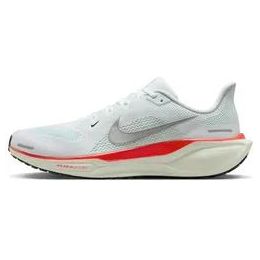 Laufschuh Nike "AIR ZOOM PEGASUS 41", Damen, Gr. 47, wei&szlig;, metallic silber, barely gr&uuml;n, Textil, Schuhe Laufschuh