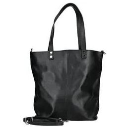 Shopper Caprice "Caprice Taschen Nappaleder", Damen, Gr. onesize, schwarz, Leder, Taschen Shopper