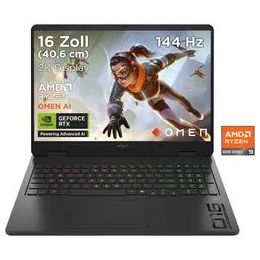 HP Gaming-Notebook "OMEN 16-ap0286ng", shadow schwarz, 16 GB RAM 1.000 GB SSD, Ryzen 9, Windows 11 Home, Notebooks, Topseller