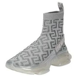 Sneaker Steve Madden "Steve Madden Sneaker Textil", Damen, Gr. 39, silber, Textil, Schuhe Sneaker