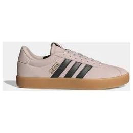 Sneaker Adidas SPORTSWEAR "VL COURT 3.0", Herren, Gr. 42, putty mauve, core schwarz, gold metallic, Leder, Synthetik, Schuhe Sneaker, inspiriert vom Design des Adidas samba, Topseller