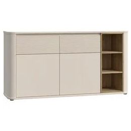 Sideboard FORTE, sand, B:160cm H:83,1cm T:41,3cm, Holzwerkstoff, Sideboards, Sideboard, B/H/T 160/83,1/41,3 cm, Stauraum, MDF Front