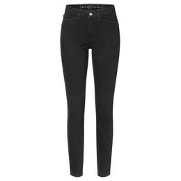 Skinny-fit-Jeans MAC "DREAM SKINNY", Damen, Gr. 40, L&auml;nge 30, schwarz, schwarz, Denim/Jeans, Obermaterial: 90% Baumwolle, 7% Elastomultiester, 3% Elasthan, unifarben, skinny fit kn&ouml;chellang, Jeans, mit aufwendig gearbeiteten Details an den Taschen