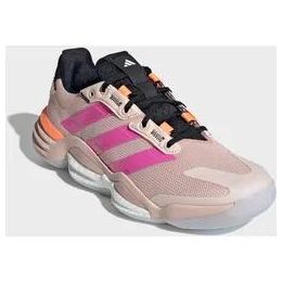 Hallenschuh Adidas PERFORMANCE "STABIL 16 INDOOR", Damen, Gr. 40, blush pink, lucid pink, core schwarz, Synthetik, Textil, Schuhe Hallenschuh, Handballschuh