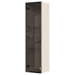 H&auml;ngevitrine OTTO HOME "Opera, Wandschrank, Schwebendes Design f&uuml;r modernen Wohnraum", cashmere farbe, B:30cm H:115cm T:29cm, Glas, Holzwerkstoff, MDF, Schr&auml;nke, UV lackiert, Soft Close Funktion, Wandmontiert