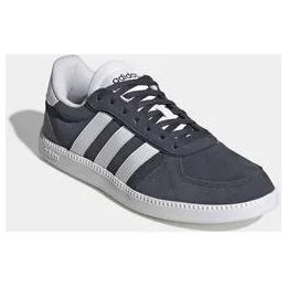 Sneaker Adidas SPORTSWEAR "BREAKNET SLEEK", Damen, Gr. 41, shadow navy, ftwr wei&szlig;, core schwarz, Leder, Synthetik, Schuhe Sneaker