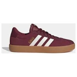 Sneaker Adidas SPORTSWEAR "VL COURT 3.0", Herren, Gr. 42, shadow rot, sanftes wei&szlig;, maroon, Leder, Synthetik, Schuhe Sneaker, inspiriert vom Design des Adidas samba, Topseller