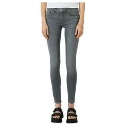 Slim-fit-Jeans QS, Damen, Gr. 44, L&auml;nge 30, mid grau used, Denim/Jeans, Obermaterial: 99% Baumwolle, 1% Elasthan. Futter: 70% Polyester, 30% Baumwolle, unifarben, slim fit lang, Jeans Slim-fit-Jeans, mit Stretch
