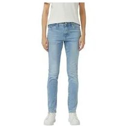 Slim-fit-Jeans s.Oliver "Betsy", Damen, Gr. 46, L&auml;nge 32, blau used, Denim/Jeans, Obermaterial: 85% Baumwolle, 13% Polyester, 2% Elasthan, slim fit, Jeans Slim-fit-Jeans, mit Stretch