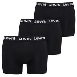 Levi's Boxershorts LEVI'S "LEVIS MEN REPEAT LOGO BOXER BRIEF", Herren, Gr. L, schwarz, Obermaterial: 95% Baumwolle, 5% Elasthan, k&ouml;rpernah, Unterhosen
