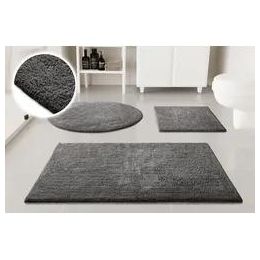 Badematte OTTO HOME "Selenne", granit grau, H:20mm, Baumwolle, Badematten, Badematte, Badteppich, getuftet, modern, Uni, antirutsch, flauschig, Baumwolle