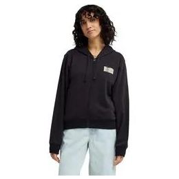 Kapuzensweatshirt Billabong "Zip Family", Damen, Gr. XS, schwarz, Obermaterial: 55% Walkfrottier, 25% Walkfrottier, 20% Microfaser;, Sweatshirts