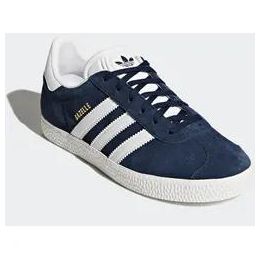 Sneaker Adidas ORIGINALS "GAZELLE", M&auml;dchen, Gr. 36, blau (collegiate navy, cloud wei&szlig;, cloud wei&szlig;), Leder, Synthetik, Schuhe Sneaker, f&uuml;r Kinder und Jugendliche