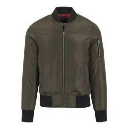 Allwetterjacke Urban Classics "Urban Classics Herren 2-Tone Bomber Jacket", Herren, Gr. S, schwarzolive, schwarz, 100% Polyester, mehrfarbig, normal, amerikanischer Ausschnitt, Jacken