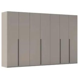 Dreht&uuml;renschrank Rauch "Kleiderschrank Schrank Garderobe W&auml;scheschrank BESTSELLER MONTCLAR", fango, griffe graphit, B:350cm H:223cm T:60cm, Holzwerkstoff, Schr&auml;nke, Dreht&uuml;renschrank, Front in Glas/Hochglanz/Dekor/Grauspiegel in 5 Breiten MADE IN GERMANY, Topseller