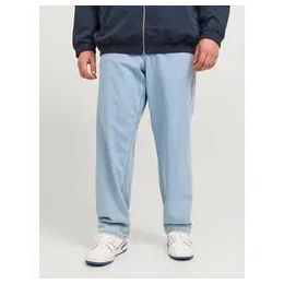 Jack & Jones PlusSize Relax-fit-Jeans "JJICHRIS JJORIGINAL SQ 7", Herren, Gr. 44, L&auml;nge 34, blau denim, Denim/Jeans, Obermaterial: 100% Baumwolle, JACK & JONES PLUSSIZE, unifarben, bequem lang, Jeans, mit Five-Pocket-Design
